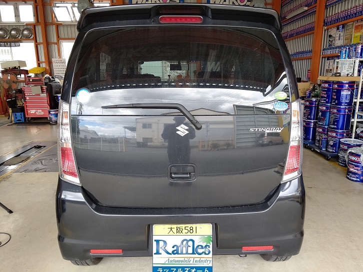 スズキ ワゴンR スティングレー ターボ WAGONR STINGRAY MH23S CVT滑る！ ウヮ～ン・・ドン！ CVTF交換 トルコン太郎 圧送交換 大阪府 高槻市 より