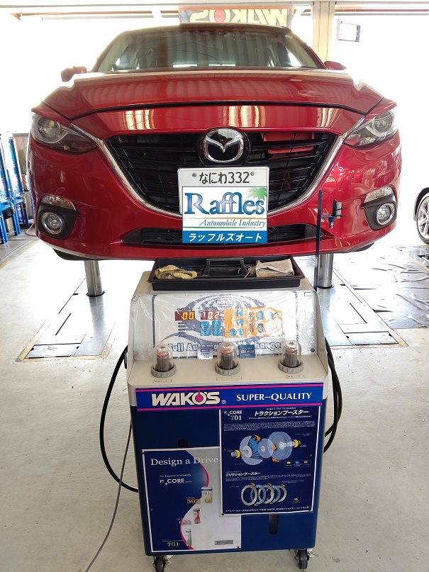 マツダ アクセラスポーツ AXELA SPORT BMEFS オートマオイル交換 ATF交換 圧送交換 トルコン太郎 ストレーナー交換 （汚れ ...